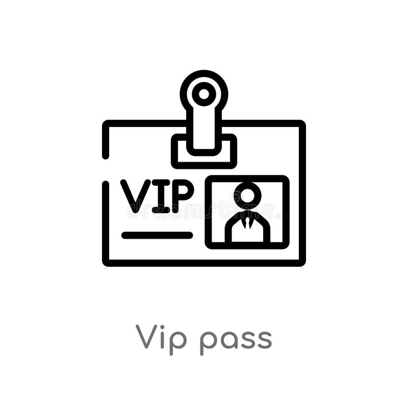 Vip pass vector stock vector. Illustration of curl, ticket - 5209909