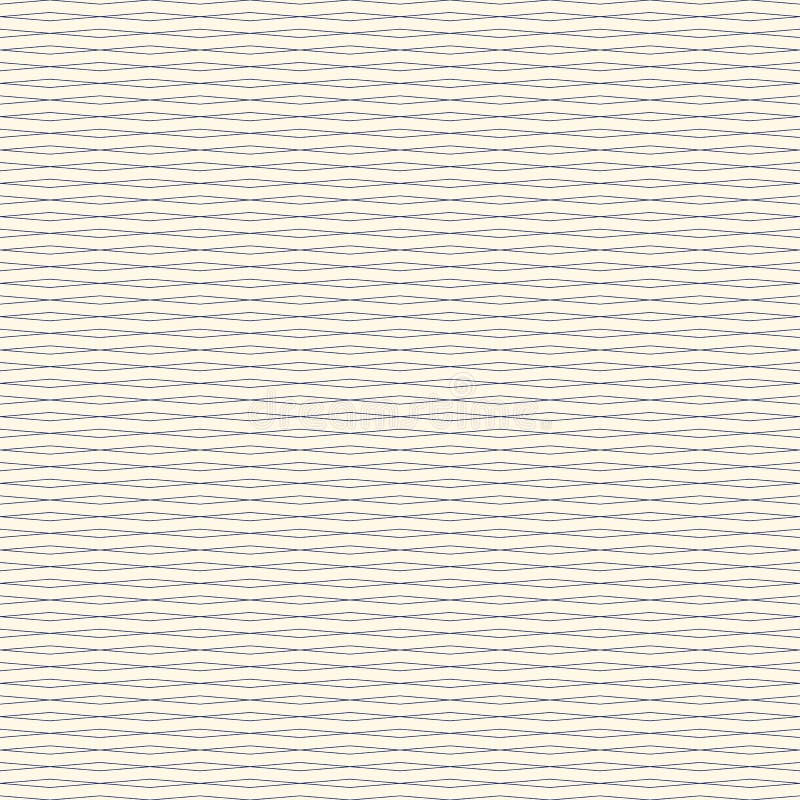 Outline Wavy Horizontal Repeated Lines Abstract Background. Seamless ...