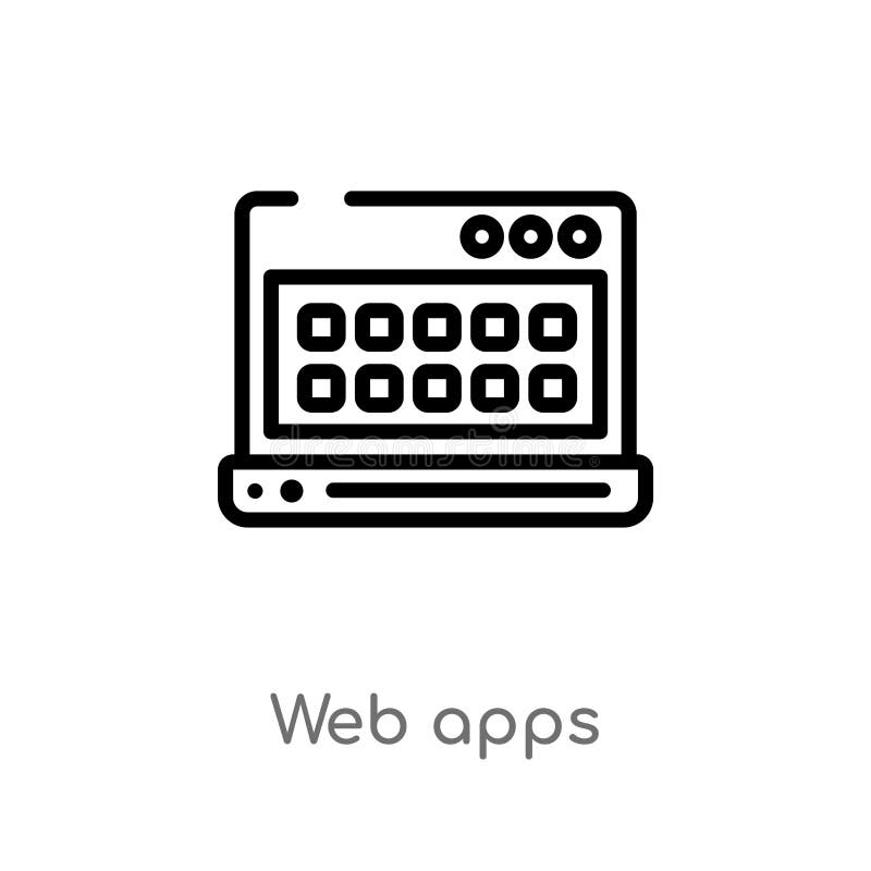 Web Apps Isolated Icon. Simple Element Illustration from Technology ...