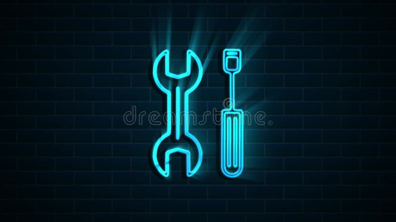 Outline Web Neon Icons. Construction Tools, Building. Work Safety ...