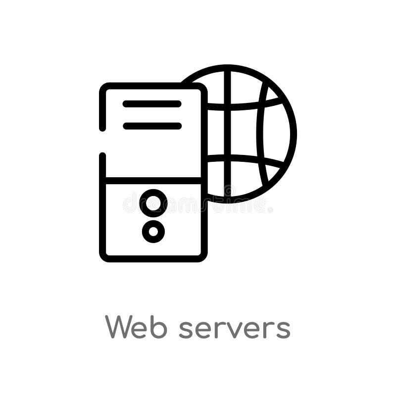 Web Servers Isolated Icon. Simple Element Illustration from Technology ... Web Servers Isolated Icon. Simple Element Illustration from Technology ...