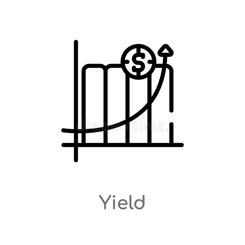 Yield Outline Icon. Isolated Line Vector Illustration from Traffic ... Yield Outline Icon. Isolated Line Vector Illustration from Traffic ...
