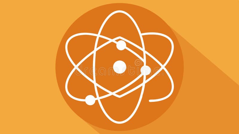 An Outlined Atom Icon for a Modern and Minimalist Science Logo, Vector ...