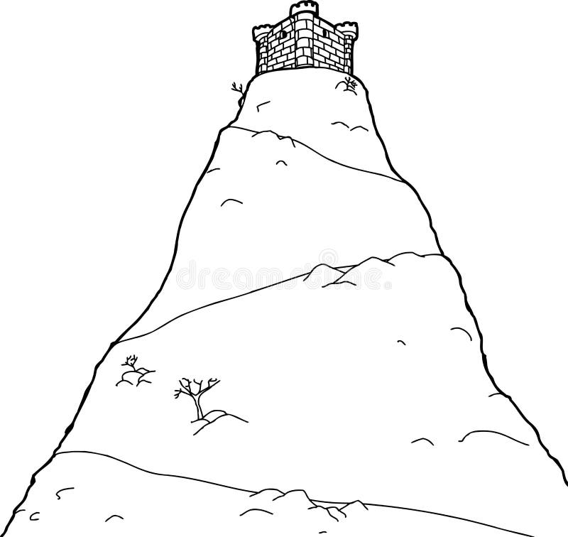 Outlined Single Castle Stock Illustrations – 5 Outlined Single Castle ...