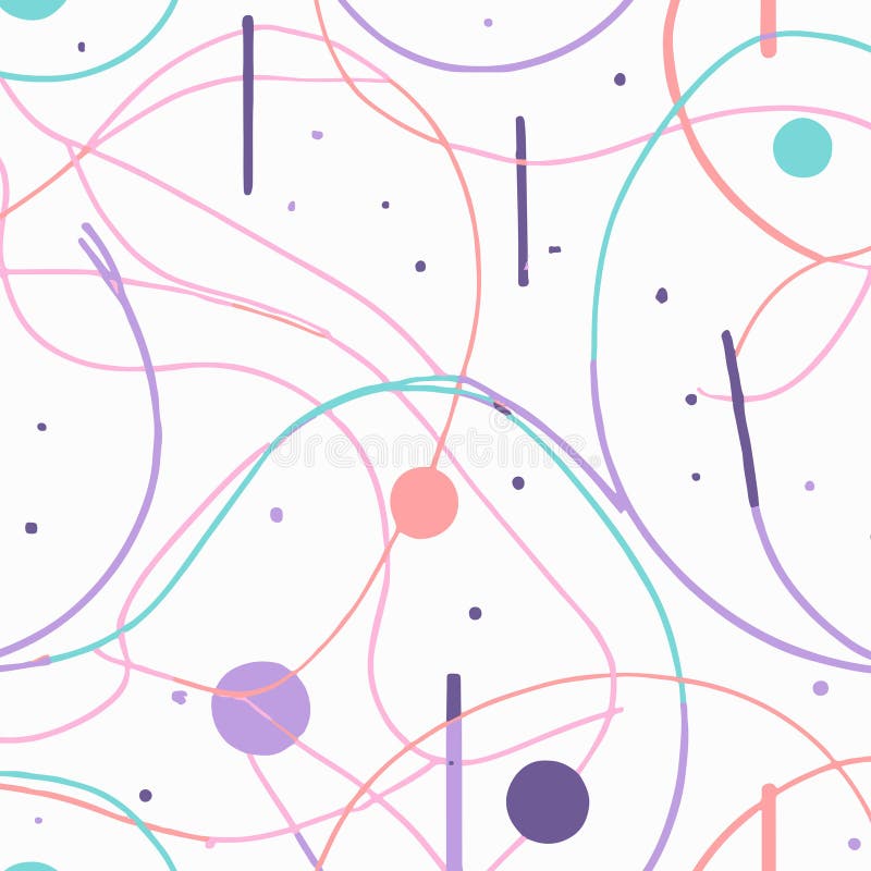 Outlined Circles and Lines and Small Breakouts Stock Vector ...