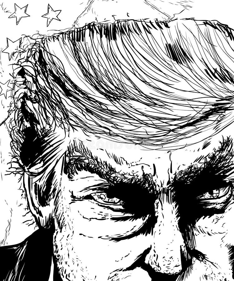 Outline Trump Stock Illustrations – 406 Outline Trump Stock ...