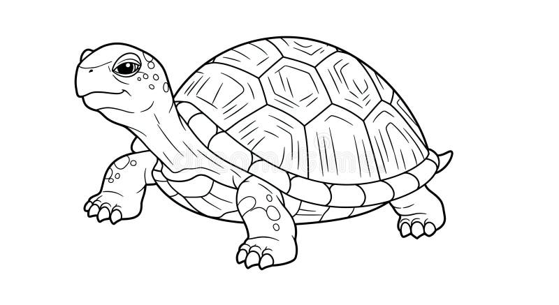 A Turtle Sage with a Wise Face and a Shell Adorned with Simple Patterns ...