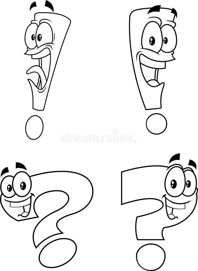 Punctuation Coloring Stock Illustrations – 19 Punctuation Coloring ...