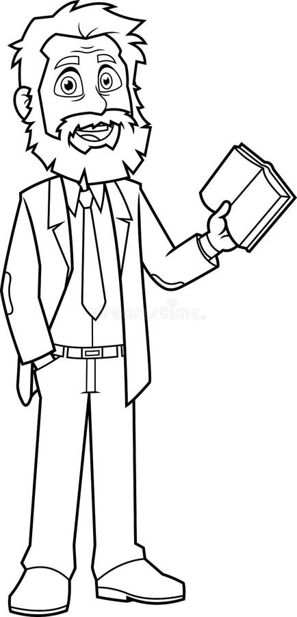 Happy Teacher Outline Cartoon Stock Illustrations 517 Happy Teacher