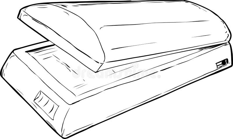 Computer Scanner Drawing