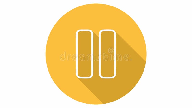 An Outlined Pause Button Icon for a Clean and Modern Media Player ...