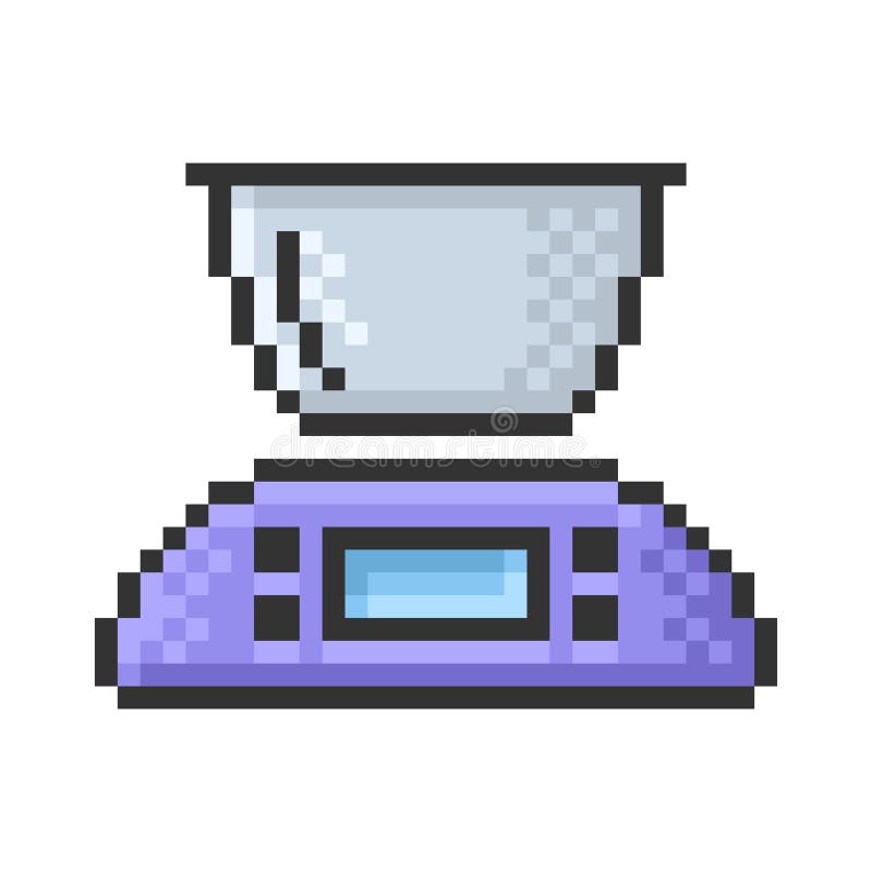 Pixel Art Kitchen Utensil Pattern Stock Vector - Illustration of ...