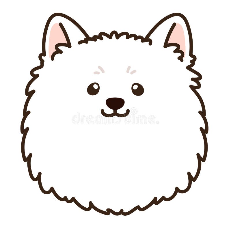 Japanese Spitz Puppy Stock Illustrations – 225 Japanese Spitz Puppy ...
