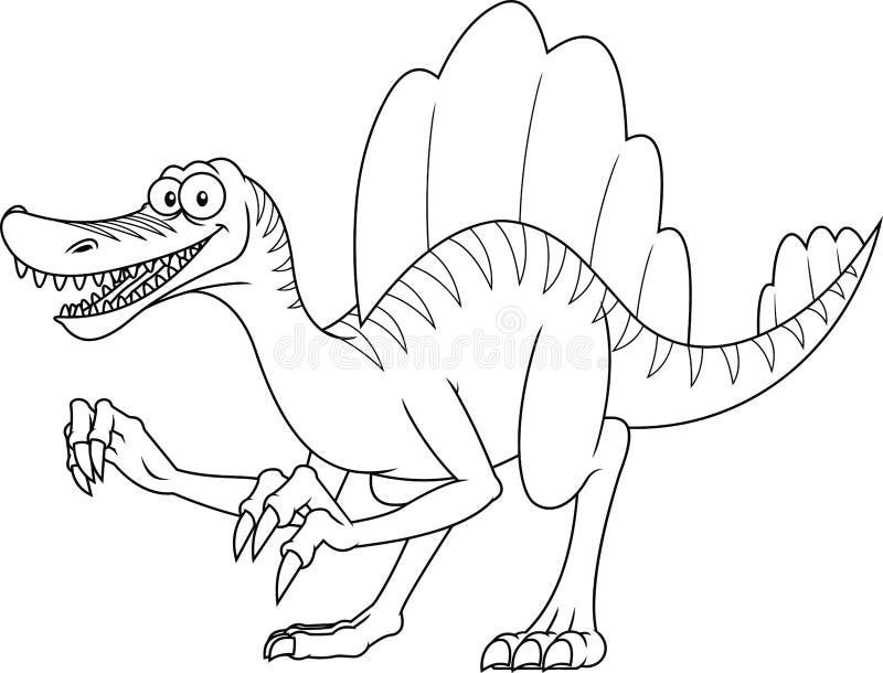 Outline Spinosaurus Stock Illustrations – 520 Outline Spinosaurus Stock ...