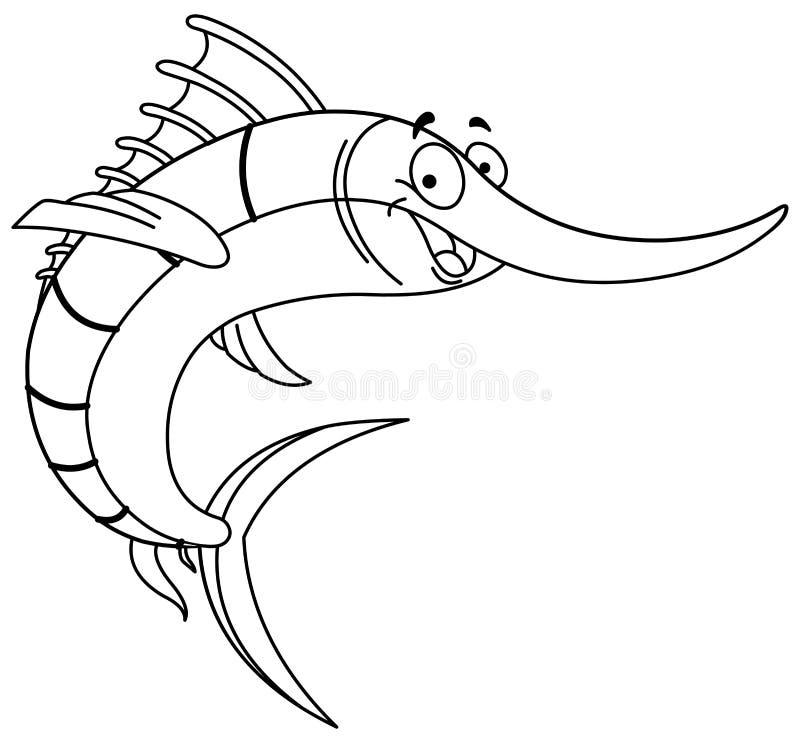 Xiphias Coloring Page