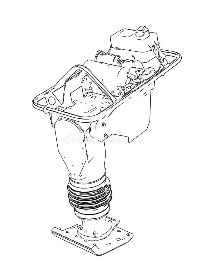 Outlines rammers stock illustration. Illustration of closeup - 80128943