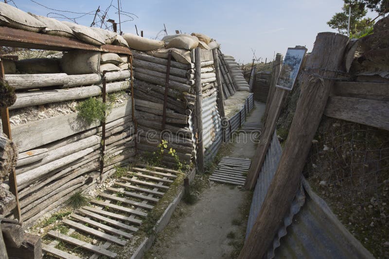 Outlook Post Inside the Trenches of Massiges Editorial Image - Image of ...