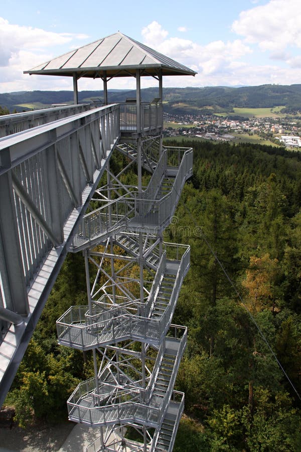 Outlook tower with bridge stock image. Image of valley - 26818561