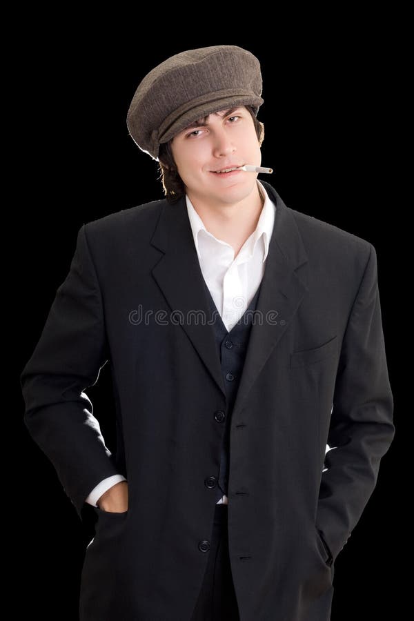 Outmoded man stock photo. Image of male, lighting, look - 12769686