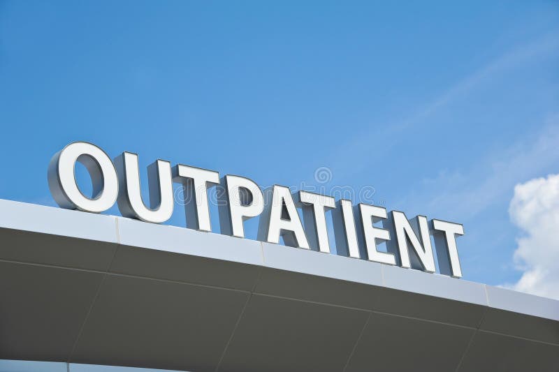 Outpatient Sign stock image. Image of injury, crisis - 33476527
