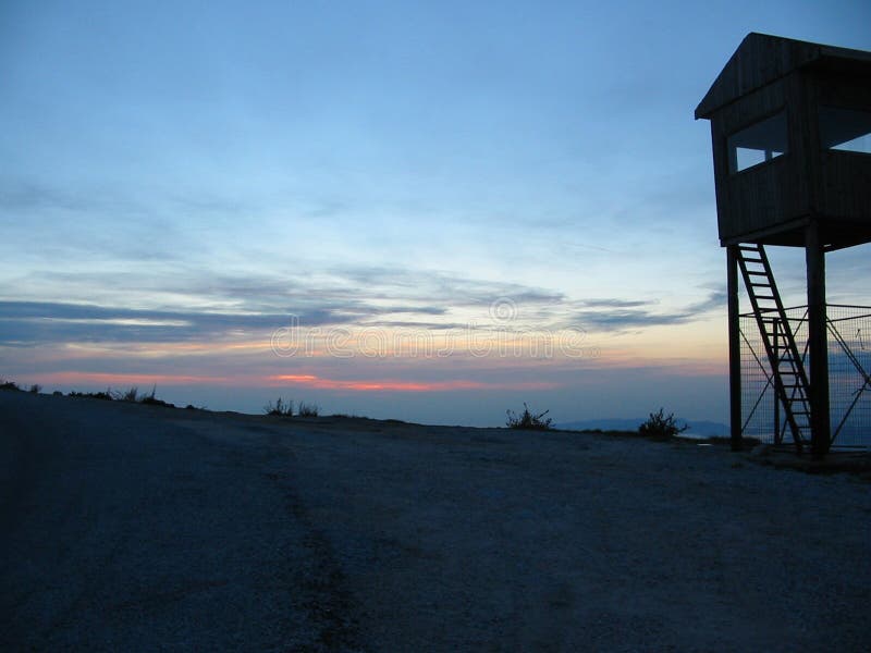 The outpost stock photo. Image of outpost, high, sunset - 86134