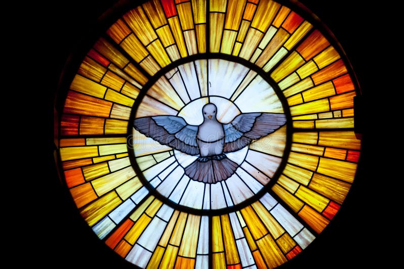 Outpouring of the Holy Spirit Stock Image - Image of pigeon, spirit ...