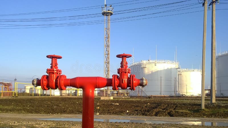 Output Pipeline of Fire System Stock Image - Image of metal ...