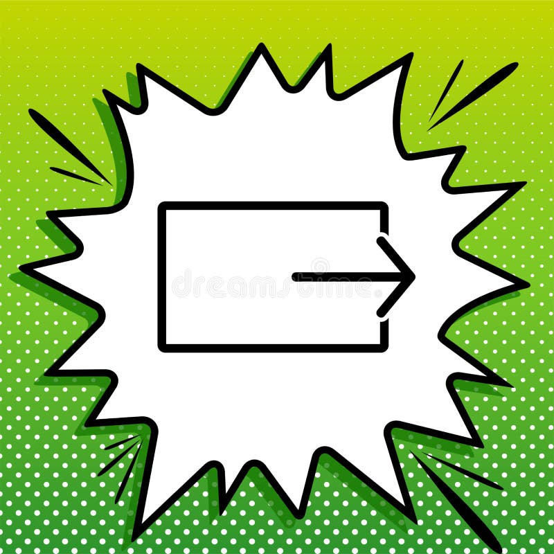 Output Sign. Blue To Green Gradient Icon with Four Roughen Contours on ...