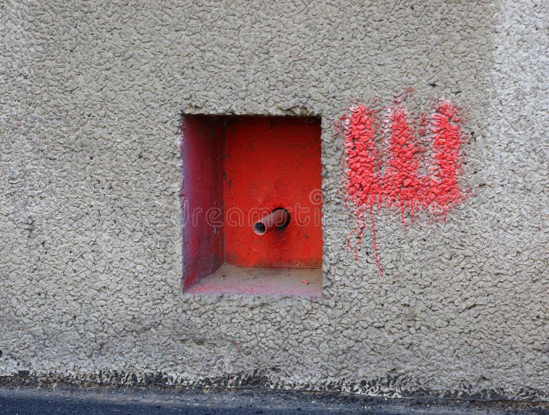 The Output of the Technological Water Pipe Stock Image - Image of ...