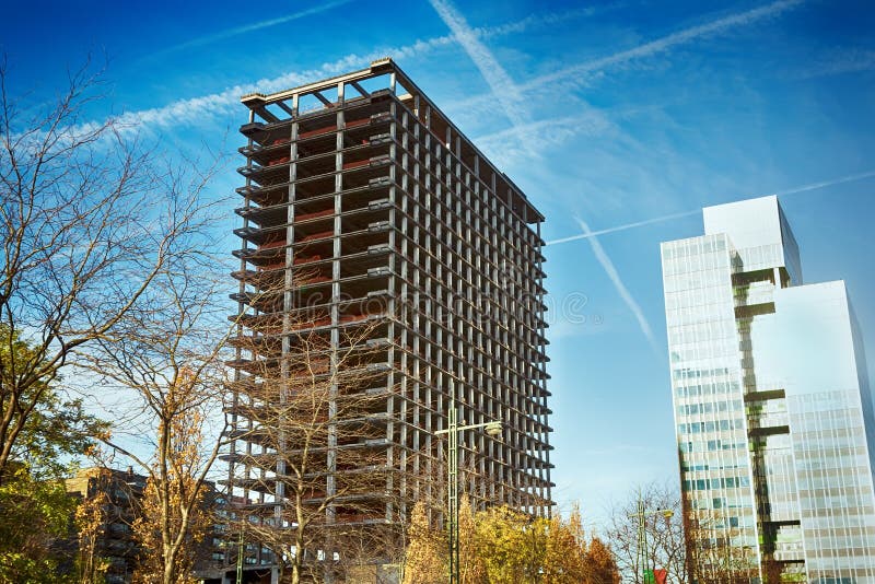 Outside of Abandoned Building Stock Photo - Image of demolished ...