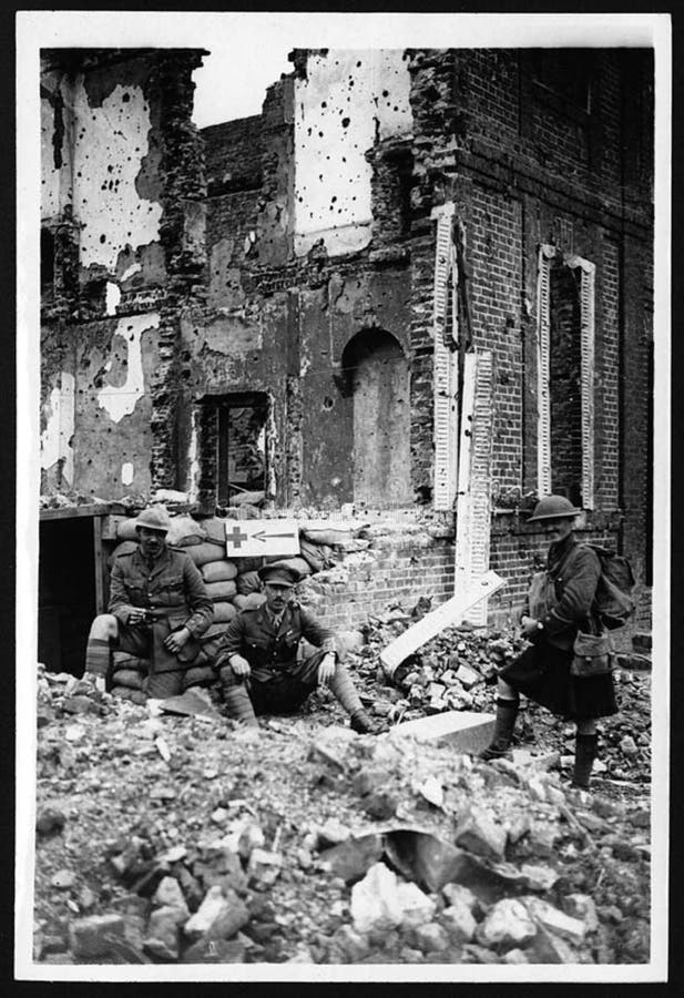 Outside An Advance Dressing Station Near The Line Picture. Image: 224201797