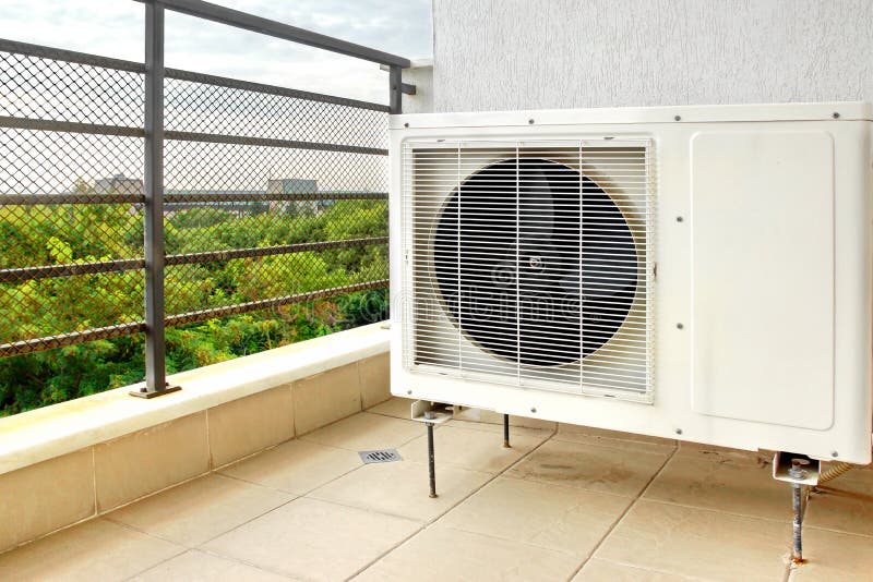 Outside Air Conditioner stock image. Image of cooling - 46747325