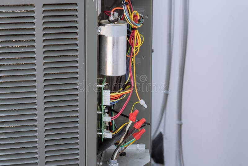 Outside Air Conditioning System Unit Installed on Exterior Facade of ...