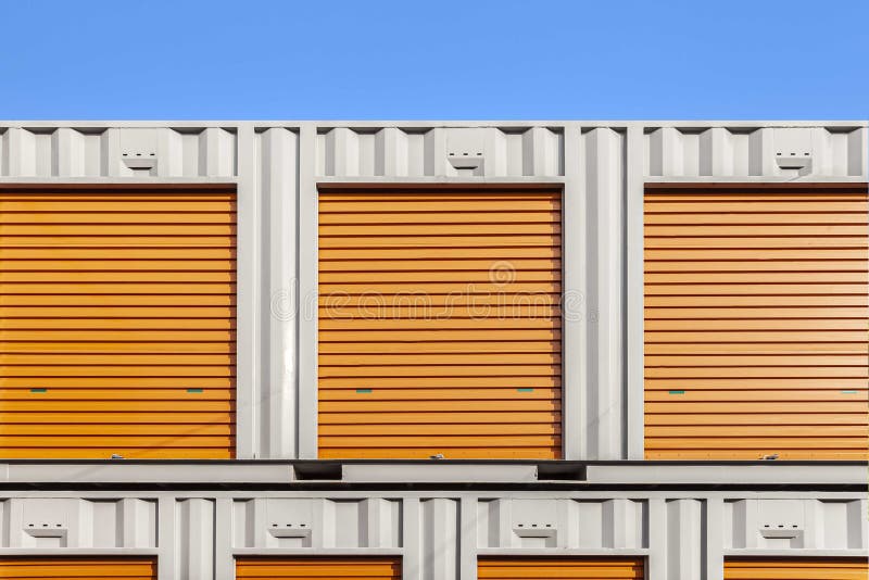 Rental Storage Units stock photo. Image of storage, space - 9623394