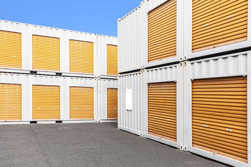 Rental Storage Units stock photo. Image of storage, space - 9623394