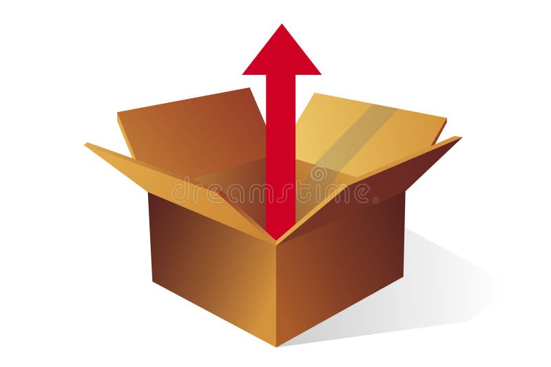 Outside the box stock illustration. Illustration of power - 5702804