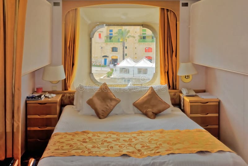 Outside Cabin of Ship stock image. Image of port, curtains - 58044539