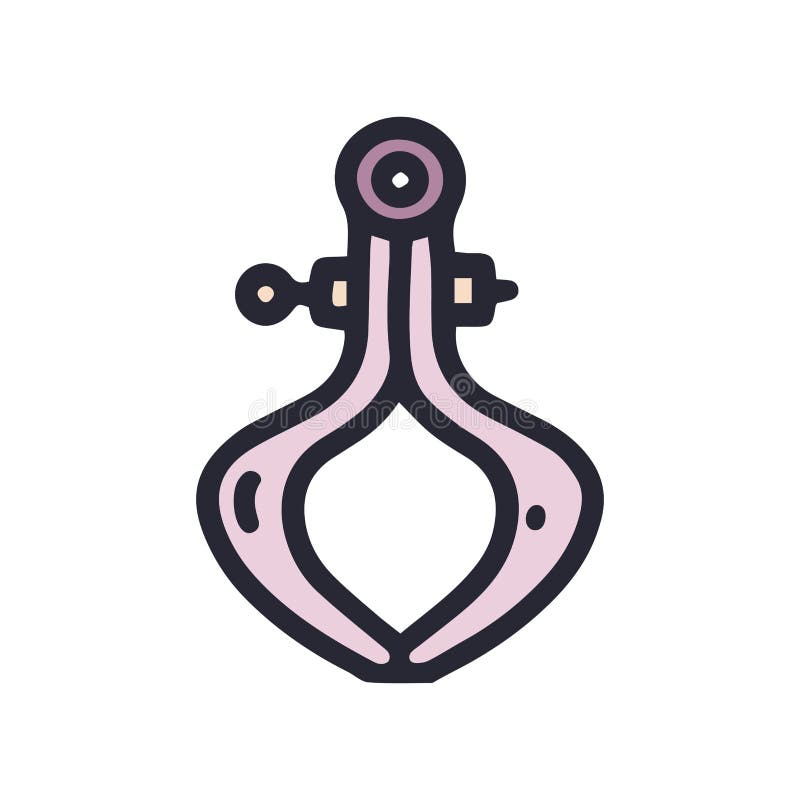 Outside Caliper Color Vector Doodle Simple Icon Stock Vector ...