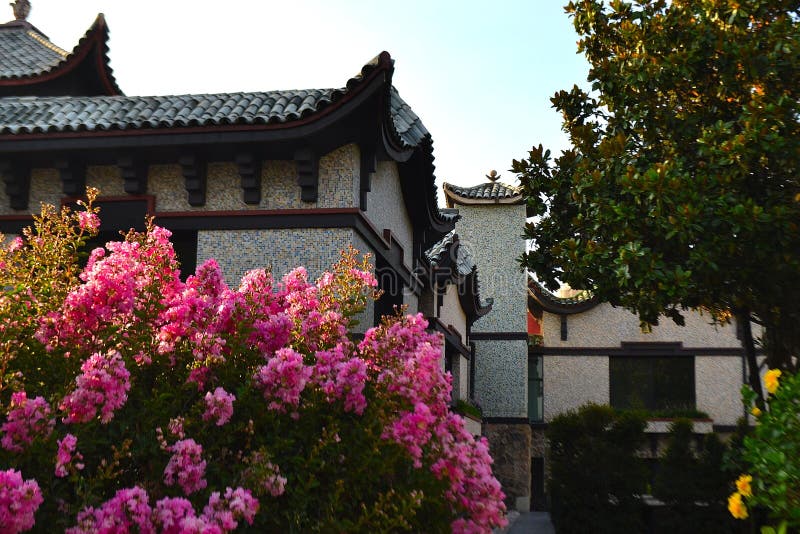 Outside of a chinese house stock photo. Image of china - 94467812