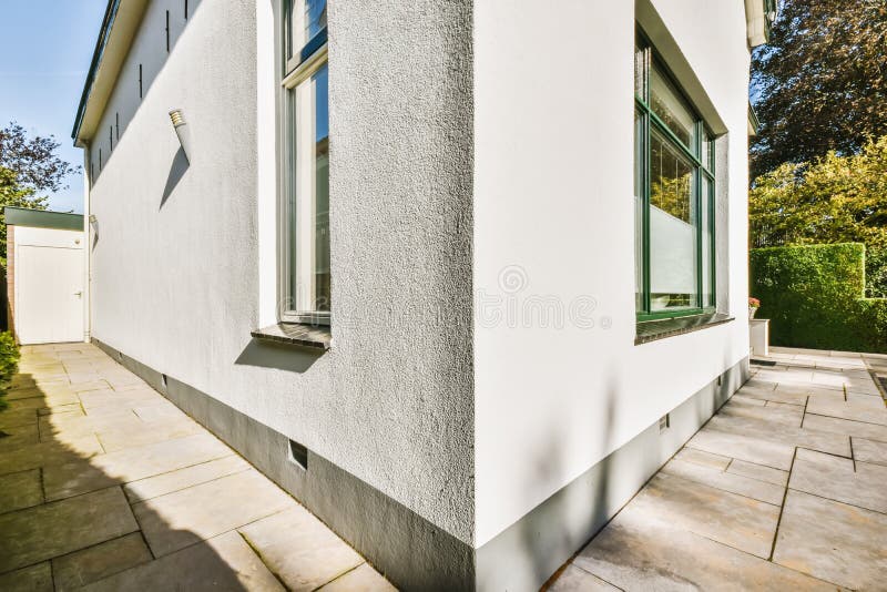 Outside Corner of the House Stock Image - Image of facade, corner ...