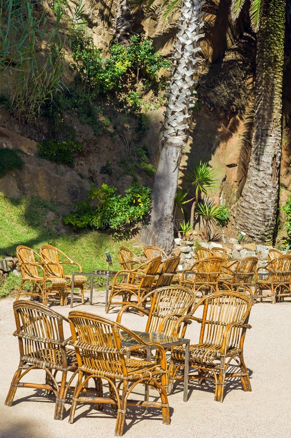 Outside dining area stock image. Image of chair, blue - 46548325