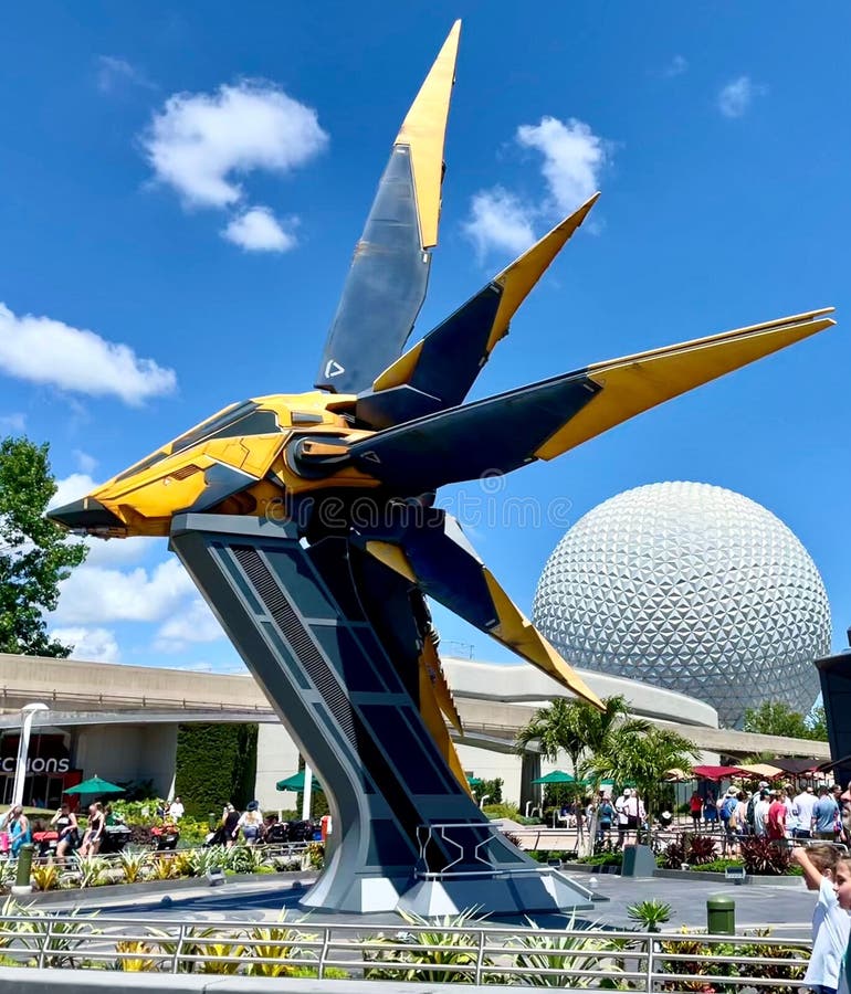 Star blaster Ship in EPCOT editorial photo. Image of rollar - 263907546