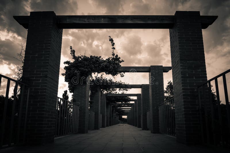 The Outside hall stock image. Image of rooms, tunnel - 125193951