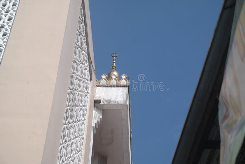 The Outside of the Mosque Wall that Has a Unique Pattern Stock Image ...