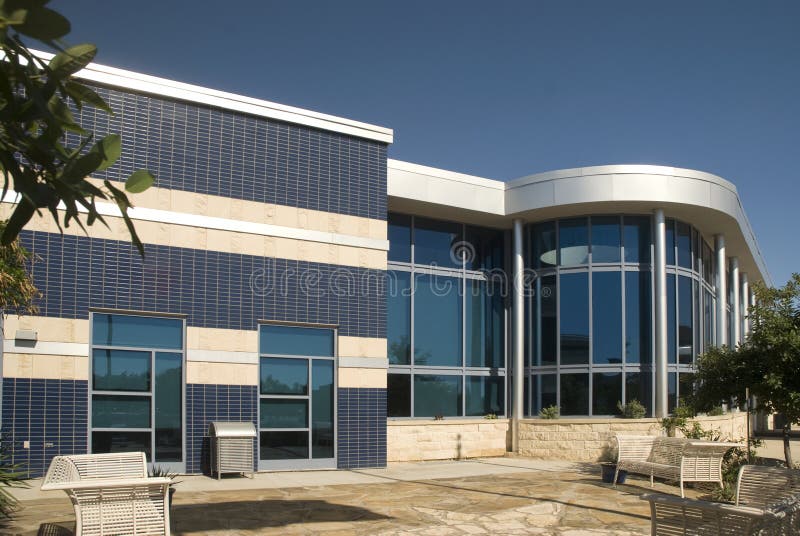 Outside Patio Area stock image. Image of blue, patio, office - 9320689