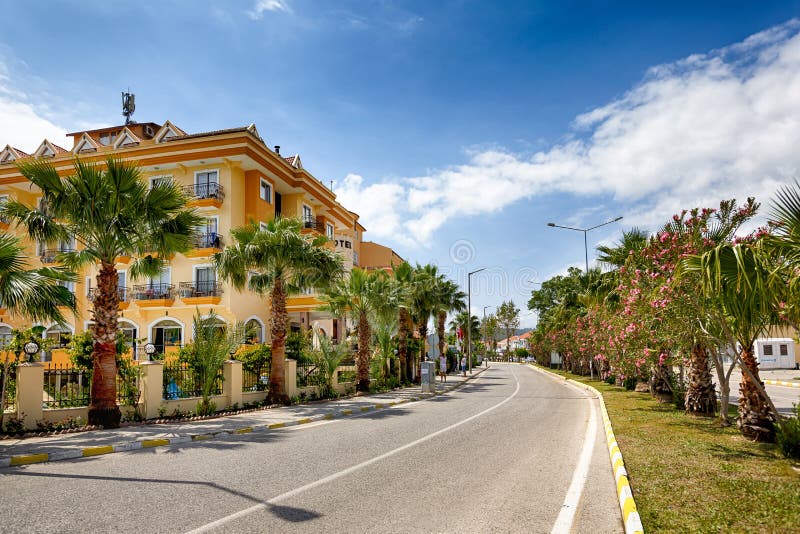 Outside the resort town stock photo. Image of banana - 50947454