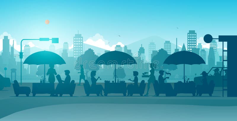 Roadside restaurant. stock vector. Illustration of marketplace - 285453743