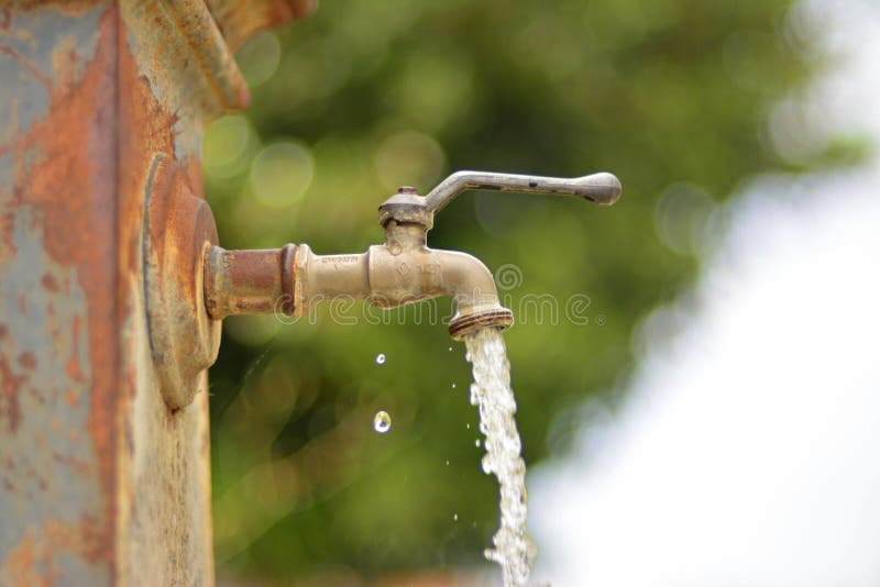 An outside running tap stock image. Image of handle, conditioning ...