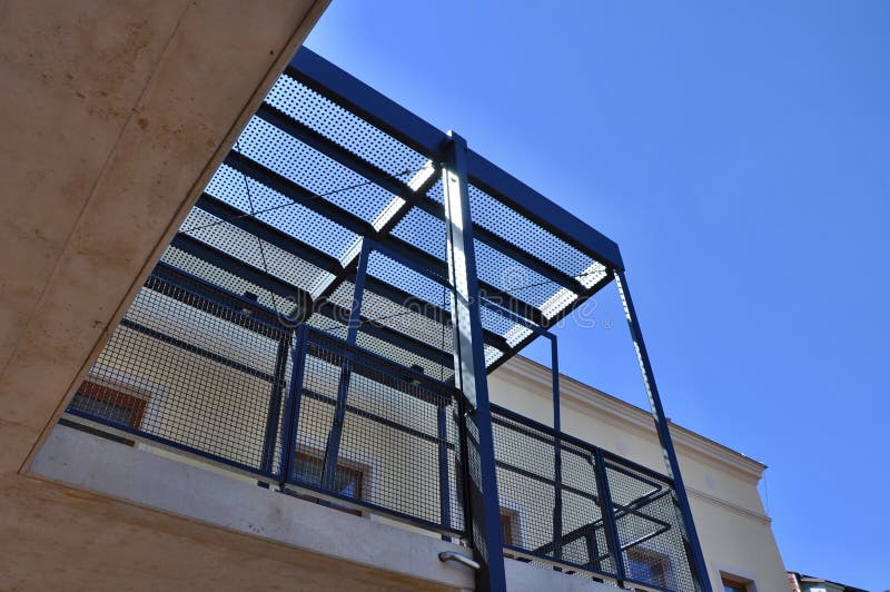 Outside stairs passage stock image. Image of black, outside - 56987413