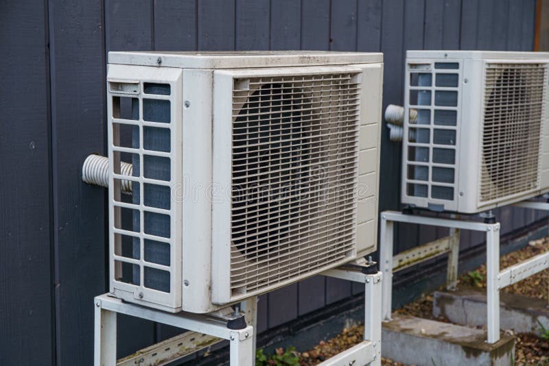 Outside Unit of Air Conditioner. Air Conditioning and Refrigeration ...